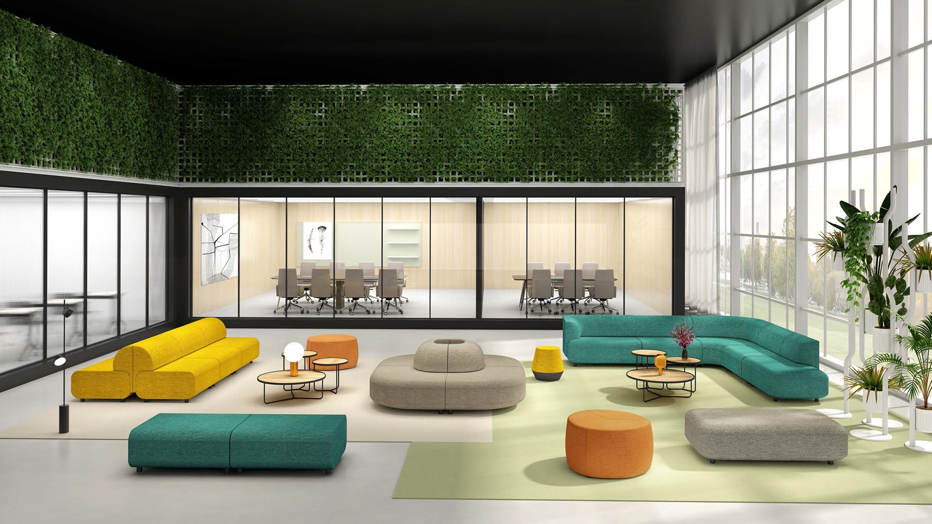 GREENGUARD Modular Office Sofa Set | Eco Office Seating