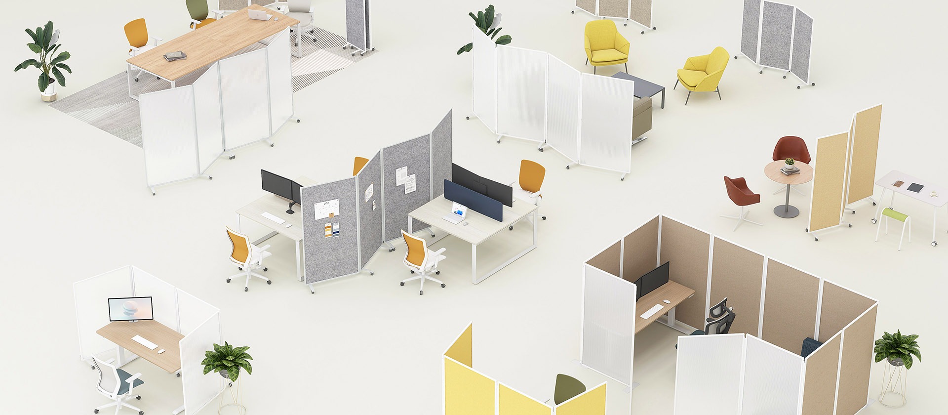 Modular Office Furniture:Flexible Workstations for Open Plan