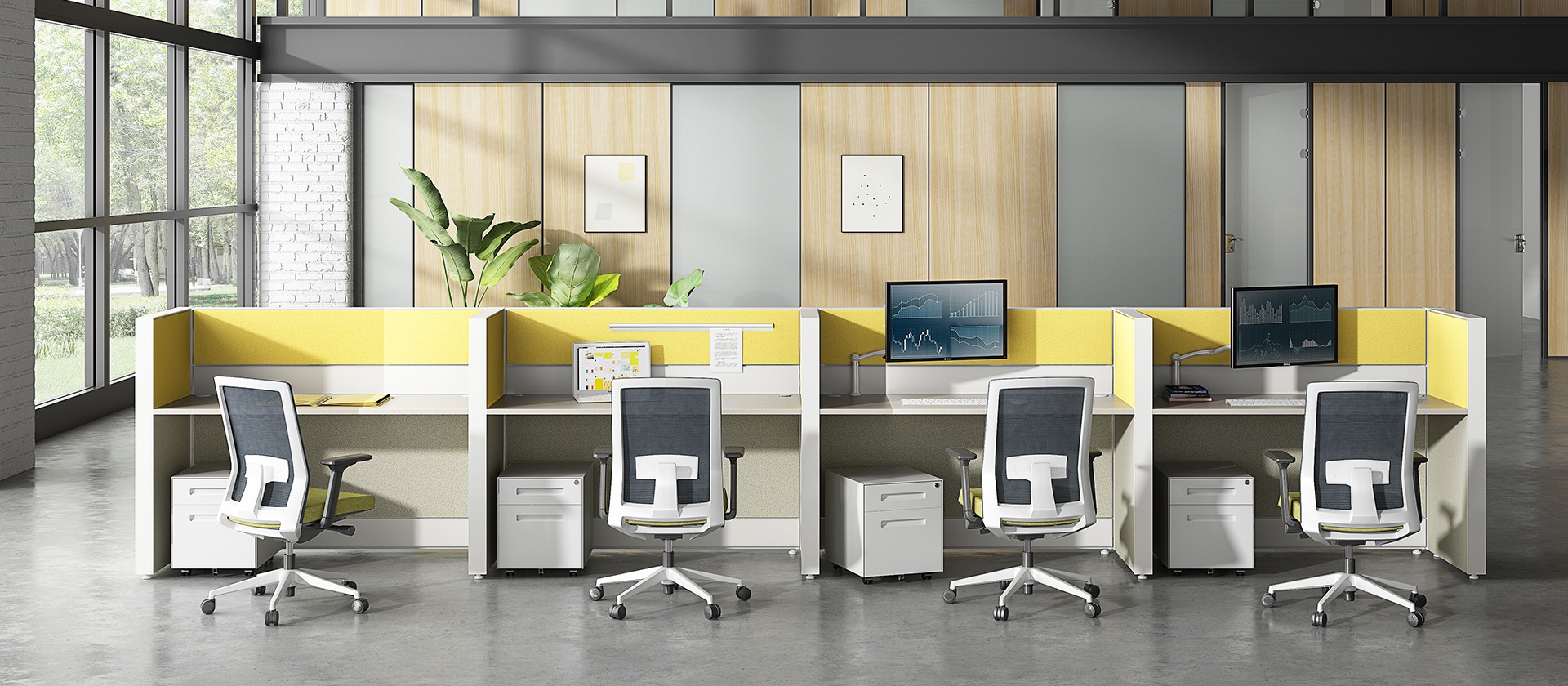 Modular Office Furniture:Flexible Workstations for Open Plan